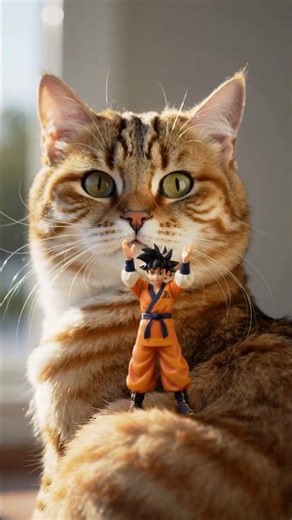 When Superman Accidentally Turns Cat Fur Into a Magic Energy Ball 😺✨ #youtubeshorts #cat #love #fun