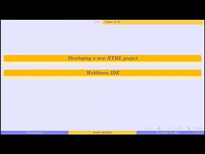 Creating a new HTML project in WebStorm | HTML #01
