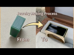 WAX TO GOLD RING: FULL Jewelry Making Process From Wax Carving to Final Polish (LOST WAX CASTING)