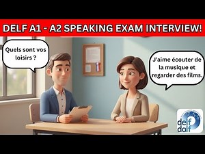 DELF French Speaking Exam Interview (A1–A2) with Subtitles | French Production Orale for Beginners