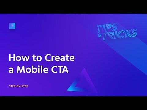 Build a Mobile CTA with Elementor - Step-by-Step