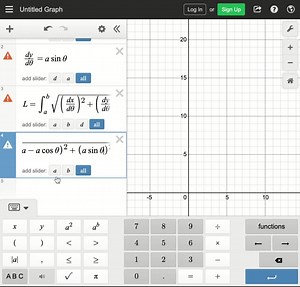 SOLVED:(a) Use Formula (9) to show that the length L of one arch of a cycloid is given by L=a ∫0^2 π √(2(1-cosθ)) d θ(b) Use a CAS to show that L is eight times the radius of the wheel that generates the cycloid (see the accompanying figure).