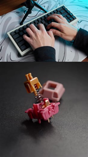 New gaming switch 🎮 from Gateron! Meet the Mountain Top switches ⛰️ . . . #mechanicalkeyboards #customkeyboards #mechkeys #mechkeyboards #kineticlabs #kineticlabs #tech #switches #mousepad #deskmat #keycaps #typing #asmr #typingasmr #fyp #techtok #keebtok