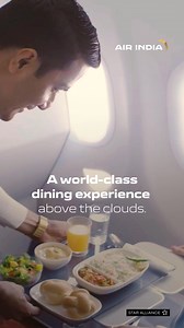 Forget everything you thought you knew about in-flight dining. Our Premium Economy brings you meals that excite your palate, carefully crafted dishes that turn meal time into a moment you look forward to. #ElevateYourJourney, one bite at a time, with Air India Premium Economy, now available on select routes SIN ⇄ DEL | KUL ⇄ DEL | Air India