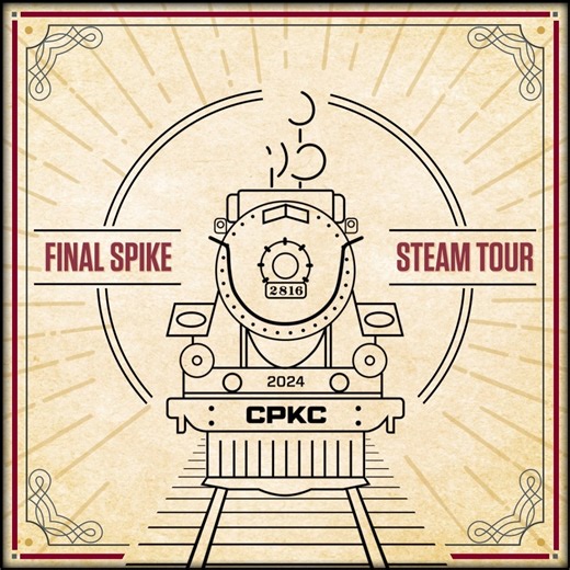 5.6K views · 55 reactions | CPKC railroad’s Final Spike Steam Tour is...