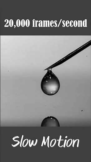 Water Droplet In 20000 Frame/Second - Slow-motion #shorts