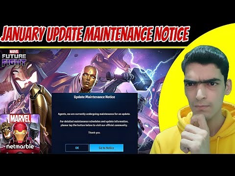 Update Maintenance Notice 🤔 Marvel Future Fight