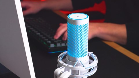 HyperX Quadcast 2 Frost – USB Microphone for Gaming, Streaming and Podcasting, with On-Board Controls, LED Lighting, Removable Shock Mount