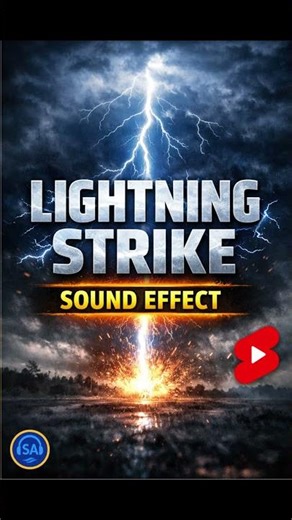 ⚡ Lightning Strike Sound Effect #Shorts