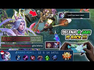 SELENA 4 JARI HANDCAM !! HAYABUSA KENA MENTAL - Mobile Legends