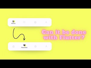 Animated tab bar using Flutter | Can it be done with Flutter? | In-depth animation tutorial