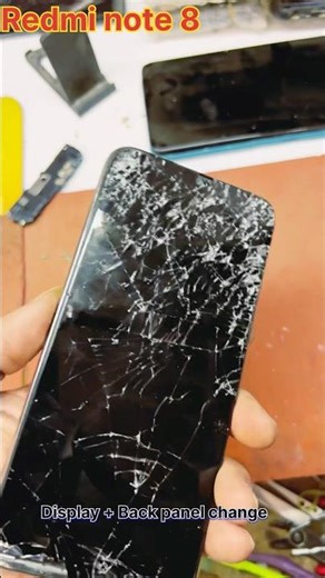 Redmi note 8 display plus back panel change,new shortvideotype spg tech Mobail#shortvideo #ytshort