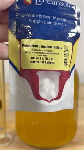The Best Way to Keep Your Homebrew Fresh (Using Campden Tablets) #mead #homebrew #wine