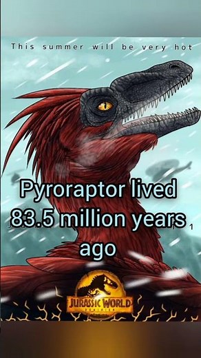 3 facts about pyroraptor #jurassicpark #jurassicworld #jurassicworlddominion