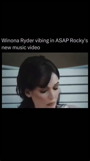Celeb source TV on Instagram: "Winona Ryder makes a standout appearance in ASAP Rocky’s newest music video, adding an unexpected but fitting presence to the surreal visuals. The video is part of the rollout for Rocky’s upcoming album ‘Don’t Be Dumb’ and leans heavily into a punk inspired, offbeat tone that matches his recent creative direction. Ryder plays a quirky suburban neighbor who observes the chaos around her with calm detachment. As Rocky and his band turn a quiet neighborhood into a noi