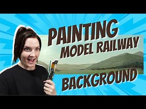 How to paint a model railway background - Step-by-step tutorial!