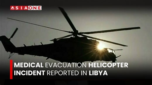 Medical Evacuation Helicopter Incident Reported in Libya | Asia One News #AsiaOne #EnglishNews #asiaonenews | Asia One News