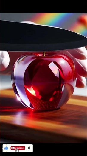 AI cuts a most satisfying Glass fruit ASMR (Impossible Edition) #crunchyasmr #oddlysatisfying