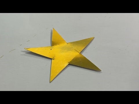 How to Make a Paper Star | Simple DIY Craft Tutorial”“Simple Gold Star Craft Hack! 🌟
