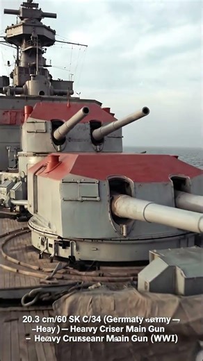 Germany’s 8‑Inch SK C34 Admiral Hipper‑Class Main Battery #militaryhistory #navalartillery