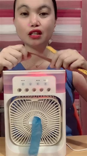 HH1 Desktop Humidifier Cooler Spray Mist Fan Usb Air Cooling Fan with 7 Colors LED Light