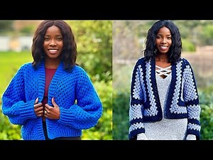 How to Crochet a Granny Stitch Hexagon Cardigan | Very Easy Tutorial for All Sizes | Easy to Follow