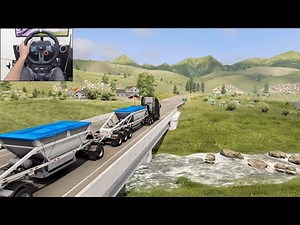 Freightliner Argosy - American Truck Simulator Idaho DLC | Logitech g29 gameplay