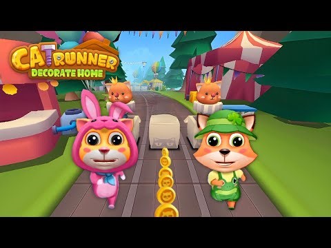 Cat Runner decorate home new challenge 💥😱