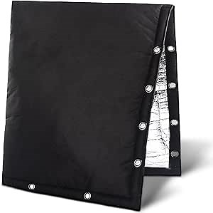 Outdoor Backflow Preventer Cover- 24''W x 24''H, Winter Freeze & Weatherproof Protection for Irrigation Pipes & Sprinkler Valves- Black