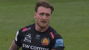 17K views · 308 reactions | A delightful sweeping attack and Stuart Hogg steps on the gas to dot down in the corner  Exeter Chiefs Official reminded us why they're sitting pretty at the top of the #GallagherPrem with a solid home victory  Are you backing them for the title?  | Premiership Rugby | Facebook
