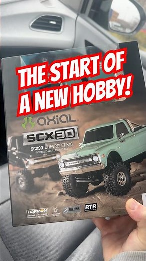 The start of a new hobby! I’ll be adding #rccrawling to the mix; #chevyk10 #axialscx30 ‪@axialvideos‬