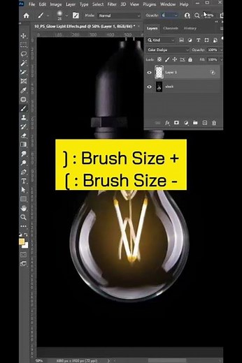 How to Create a Stunning Light Bulb Effect in Photoshop | Step-by-Step Tutorial