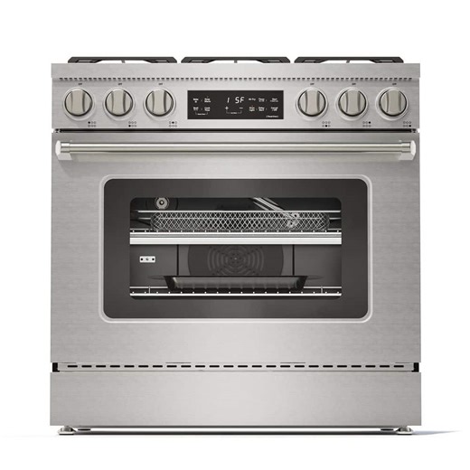 Reviews for Nipus 36 in. 6-Burners Slide-in Gas Range in Stainless Steel with Air Fry Technology and Steam Clean | Pg 1 - The Home Depot