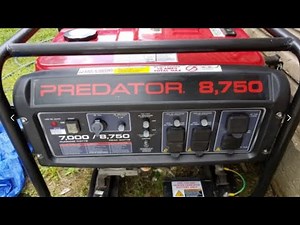 84 HOURS NO POWER. PREDATOR GENERATOR 8750 FINAL REVIEW FOR RUNNING OUR 2,250SQFT HOUSE