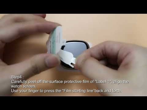 Installation video for Fitbit Versa Screen protector