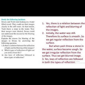 Class 8 science/Reflection of Light/chapter 16/Exercise with answers #class8science