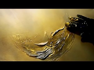 The Art of LESS: Transforming BRONZE & GOLD Into Stunning Textured Art / Abstract Art (524)