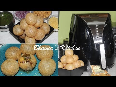 No Fry Golgappas or Pani Puri Habor Air Fryer Video Recipe | Bhavna's Kitchen