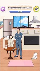 Tricky Story: Fun Brain Puzzle - Level 55 - Help Ethan take care of Anna.