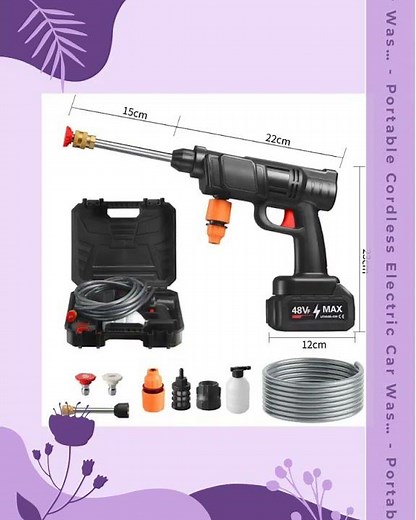 Portable Cordless Electric Car Washer