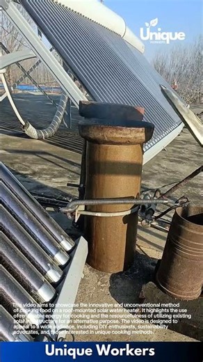Solar-powered cooking: rooftop bbq on a solar water heater