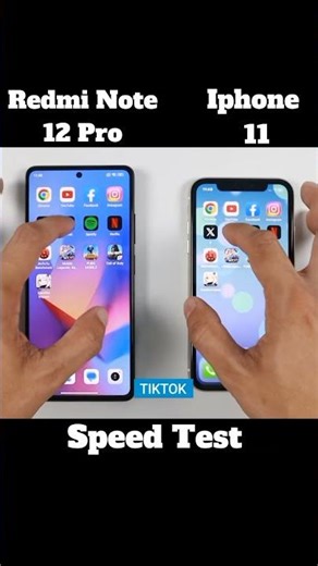 "Redmi Note 12 Pro vs iPhone 11 ⚡ Speed Test Battle! Who Wins?"#shorts