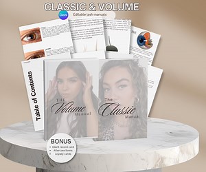 Classic and Volume Lash Extension Training Manual.russian,hybrid,lash Training Editable Guide,printable Ebook, Instant Download - Etsy