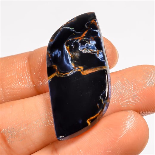Natural Pietersite Fancy Shape Cabochon Gemstone 23 Ct. 37X16X4 Mm AR-1155 - Etsy