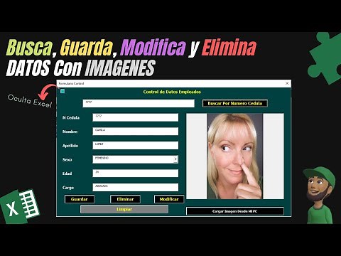 🟢 FORMULARIO Para Llevar el CONTROL de DATOS de tus Empleados Incluyendo su FOTO 🟢VBA