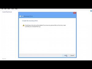 How to Create Recovery Flash Drive for Windows 8