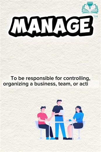 Run vs Manage | Meaning & Examples in English ✅#shorts