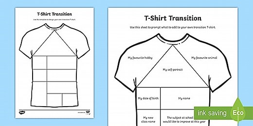 T-Shirt Transition Worksheet