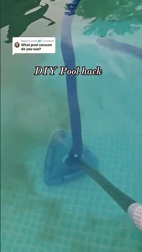 How to vacuum the pool without pump? DIY pool cleaning hack! #pool #diy #backyardprojects