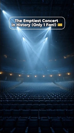 The Emptiest Concert in History (Only 1 Fan!) #shorts #concert #musicfail #funnyfacts #records